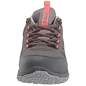 Northside Women's Benton Waterproof Hiking Shoe, Gray/Coral, 6.5