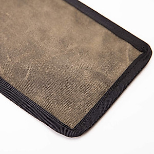 Meat Cleaver Knife Sheath,Butcher Chef Knife Edge Guard,Durable Wide Knives Blade Edge Protectors,Waxed Canvas Chef Knife Case, Heavy Duty Chef Knife Cover-Knives Not Included