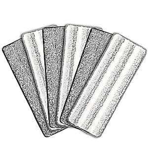6 Pack Mop Replacement Pads for Joymoop - Microfiber Flat Mop Pads fit for JOYMOOP fit for Oshang Mop Bucket Set and Most 13" X 4.9" Flat Mops, Washable Cleaning Pads, Replacement Pads for Joymoop