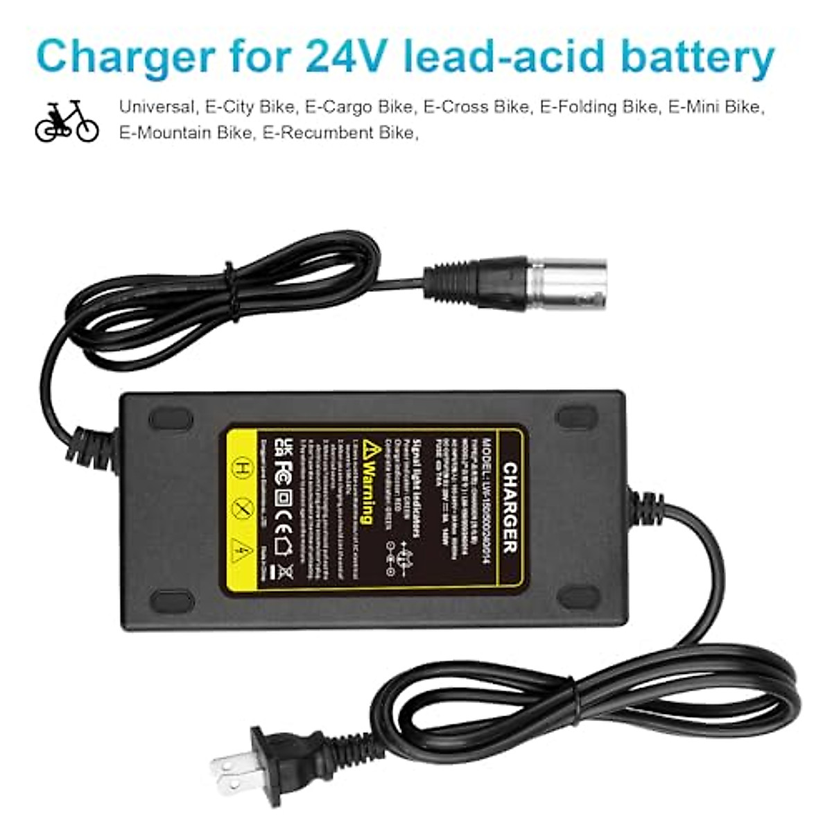 Fancy Buying 24V 5A 3-Pin Male XLR Connector Battery Charger for Lakematic, Pride Mobility, Jazzy Power Chair, Drive Medical, Golden Technologies, Shoprider, Rascal 200T/500T/301 PC 24BC5000TF-1