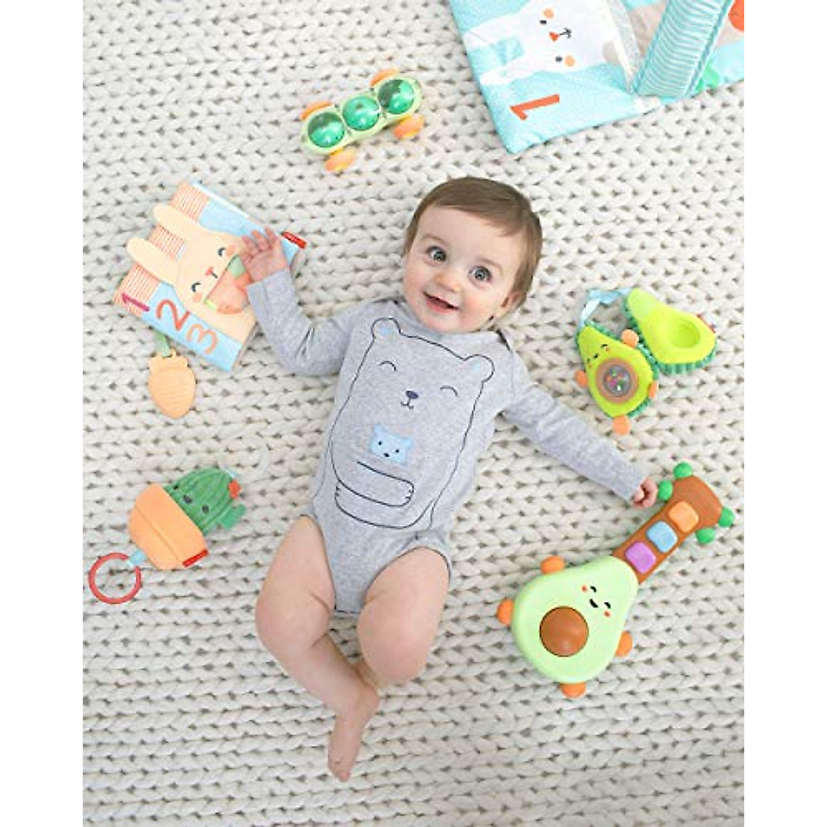 Skip Hop Baby Stroller Toy, Farmstand Grow & Play Jitter, Cactus