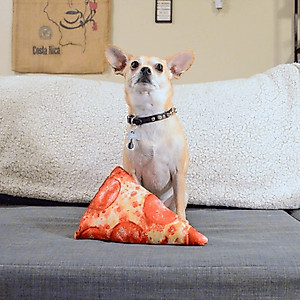 Doggijuana | Refillable Catnip Dog Toy | Naturally Calming | Catnip Grown in The USA (Pizza)