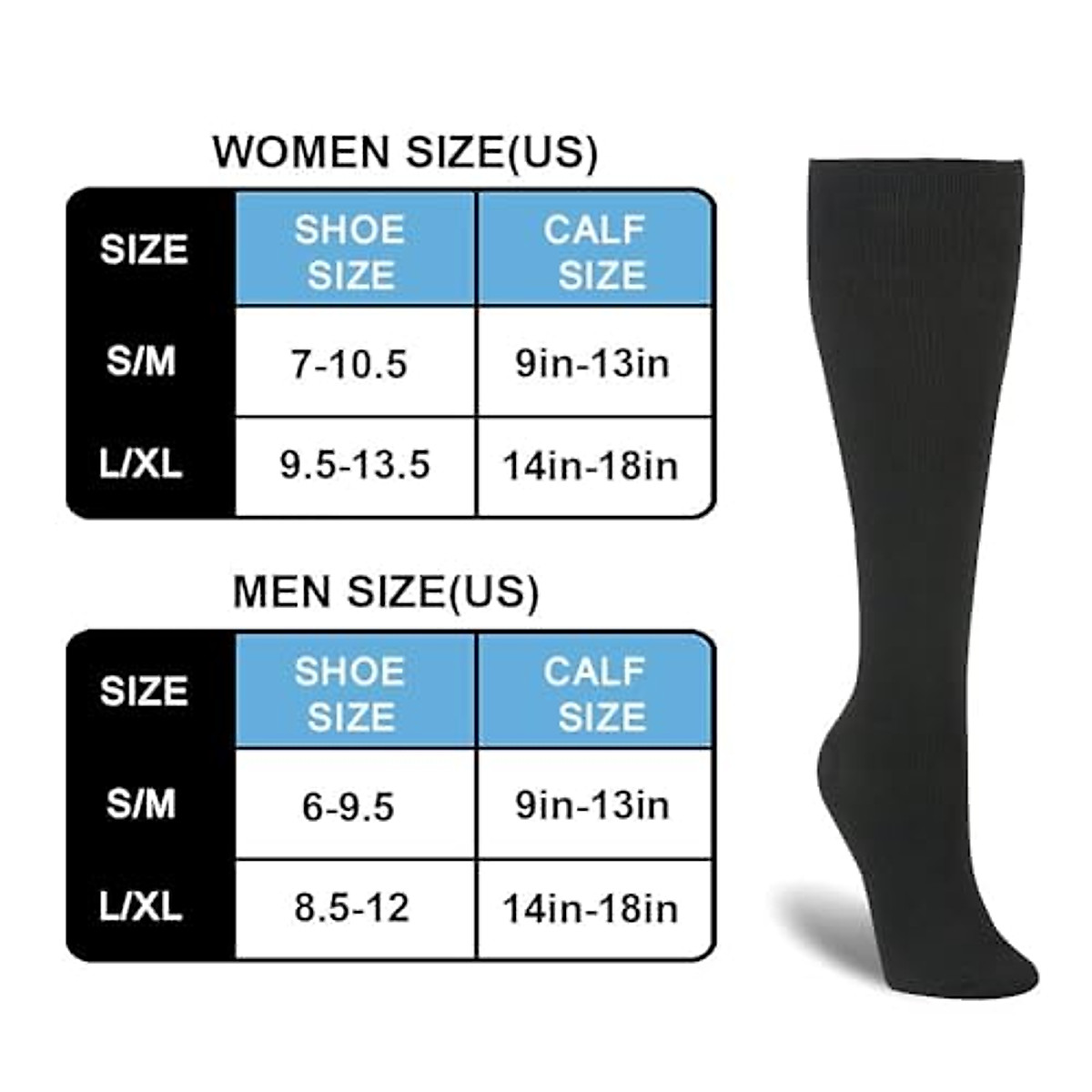 4 Pairs Compression Socks for Women & Men - Best Support for Medical, Circulation, Nurses, Running, Travel