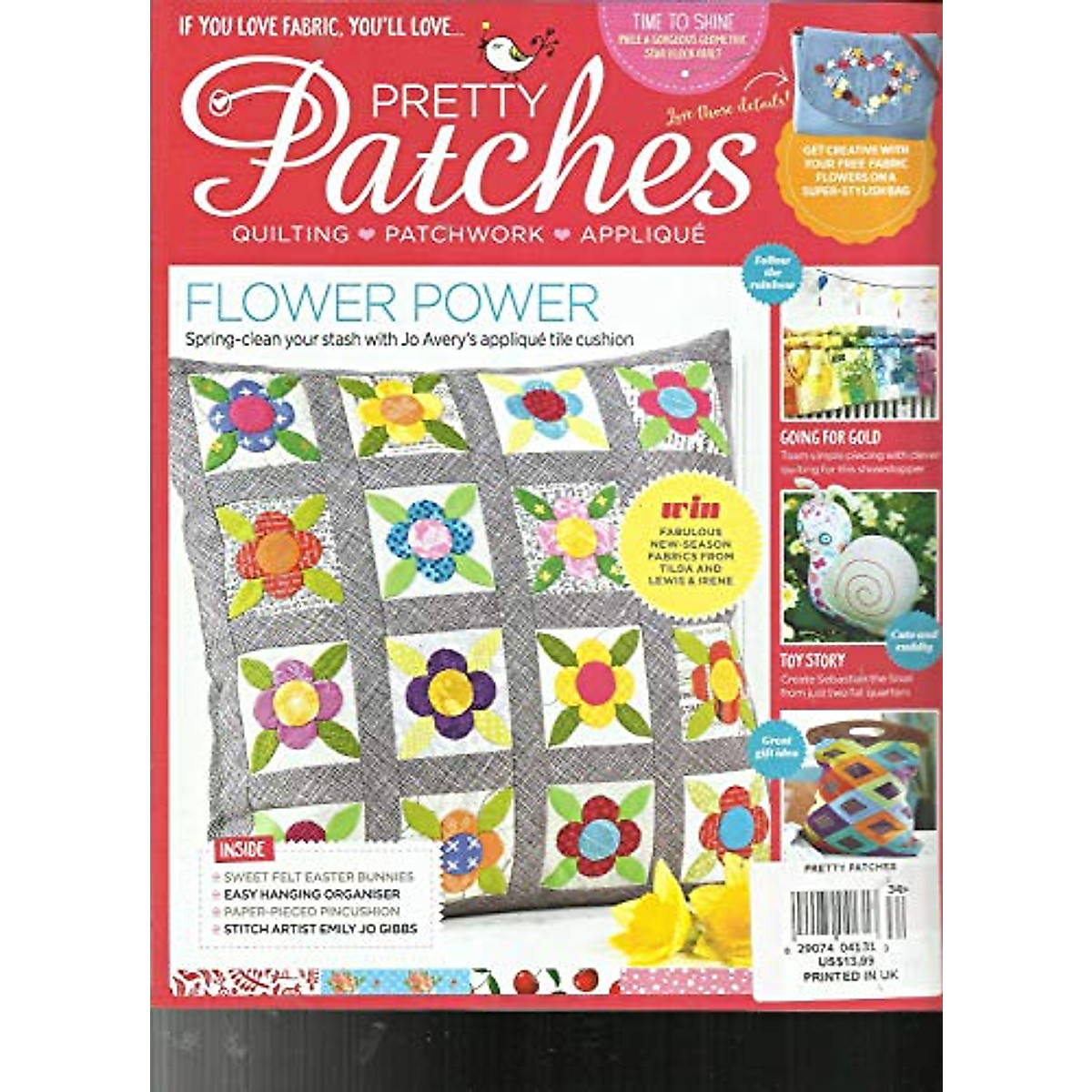 PRETTY PATCHES, APRIL, 2017 ISSUE, 34 QUILTING * PATCHWORK * APPLIQUE