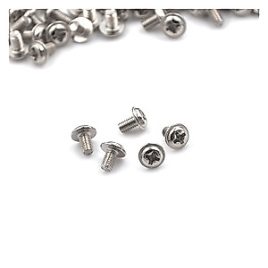 ZHIMING 100 Pieces of M3 Screws M3X5 5mm Computer case Hard Drive Precision 6/32 inch hex Screws, Suitable for Computer Floppy Disk DVD ROM Motherboard 7 mm