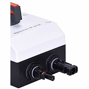 DIHOOL Solar Panel Disconnect Switch, DC 30 Amp PV Solar Isolator Disconnect, DC1200V, IP66