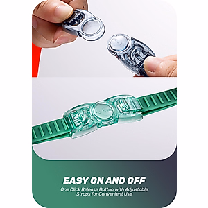 CAPAS Kids Swim Goggles, Pack of 2 Waterproof Anti-Fog Anti-UV Water Pool Swimming Class Goggles for Boys Girls Age 4-12