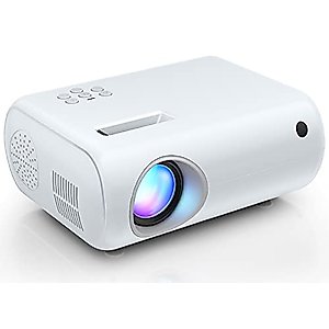 Mini Projector, CLOKOWE 2023 Upgraded Portable Projector with 7000 Lux and Full HD 1080P, Movie Projector Compatible with iOS/Android Phone/Tablet/Laptop/PC/TV Stick/Box/USB Drive/DVD/Game Console