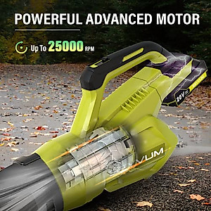 SEYVUM Leaf Blower - 500CFM 20V MAX Leaf Blower Cordless with 2 X 2.0 Battery & Charger, Electric Handheld Leaf Blower, Lightweight Powerful Blower Battery Operated for Lawn Care, Patio, Jobsite, Yard