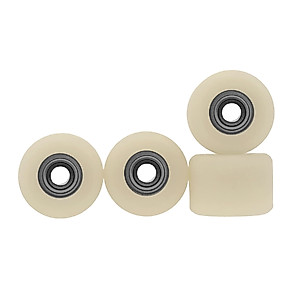 Teak Tuning Apex 61D Urethane Fingerboard Wheels - Mini Shorty Shape, 6.6mm Diameter - ABEC-9 Stealth Bearings - Made in The USA - Coyote Tan Colorway