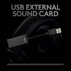 Logitech G PRO X Gaming Headset (2nd Generation) with Blue Voice, DTS Headphone 7.1 and 50 mm PRO-G Drivers, for PC, Xbox One, Xbox Series X|S,PS5,PS4, Nintendo Switch - Black