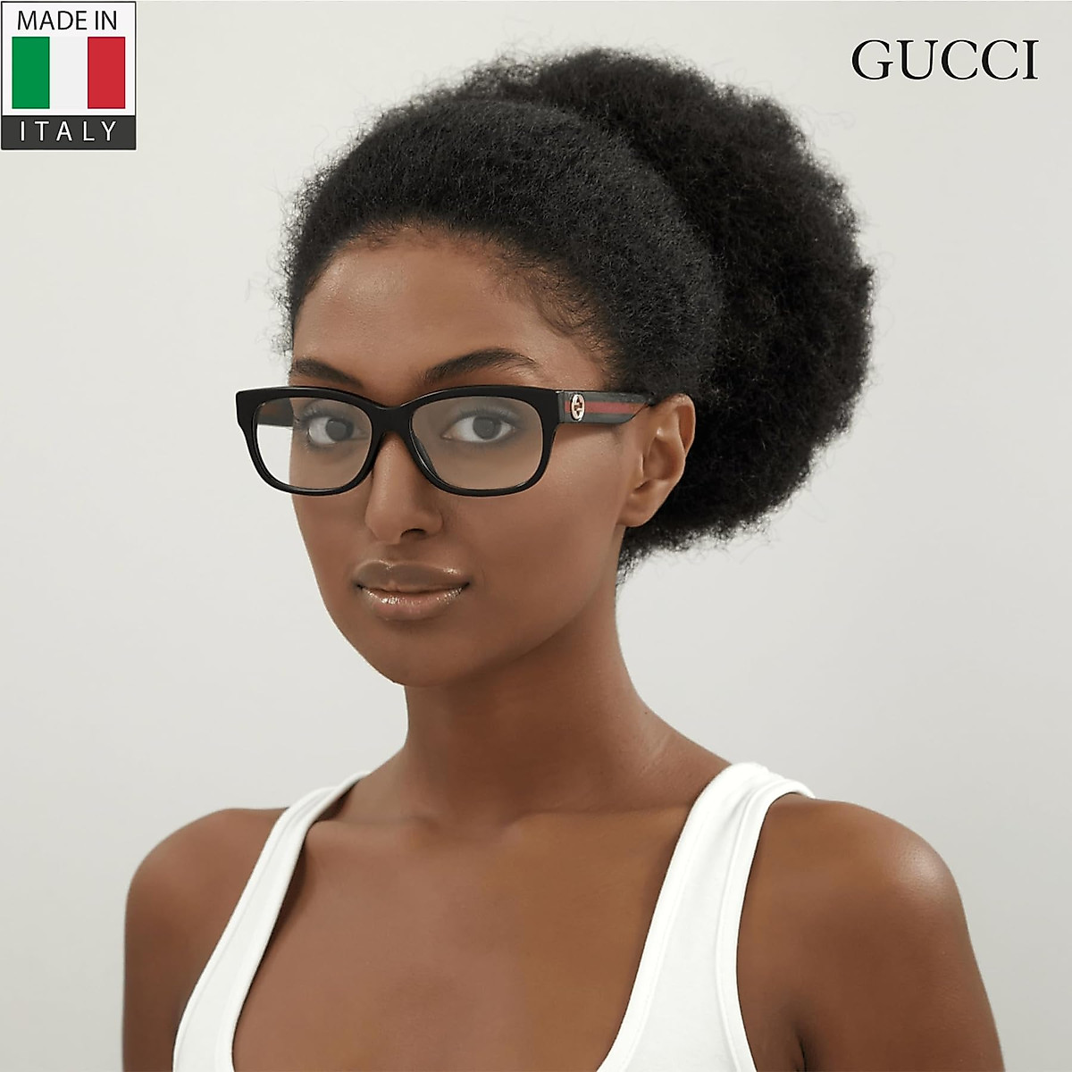 Gucci GG0278O Designer Fashion Eyeglasses Stylish Wide Rectangular Frame Eyewear with Luxury eSHADES Kit - Embrace Sophistication and Elegance