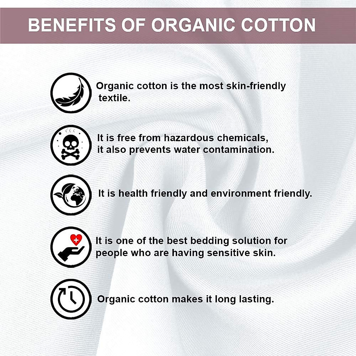 MGPS 100% Real Certified Organic Cotton Bedsheet Set, Full Size 6 Piece 1000 Thread Count Sheets Sets, [1 Fitted + 1 Flat + 4 Pillowcases], Fits Mattress Upto 18" Deep Pocket - Taupe