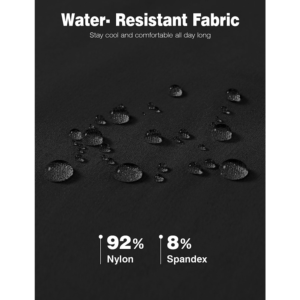 Rdruko Women's Outdoor Hiking Pants Lightweight Quick Dry Water Resistant Travel Fishing Pants with Pockets(Black, US M)