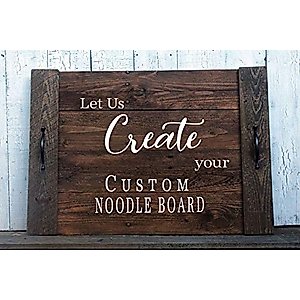 Custom Farmhouse Noodle Board Stove Cover or Sink Cover or Serving Tray for Moms Christmas Gift