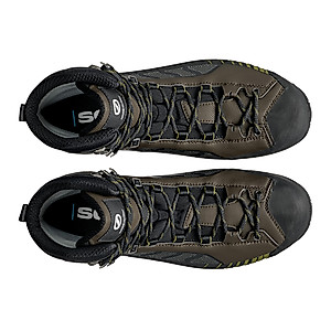 SCARPA Men's Ribelle Lite HD Lightweight Waterproof Boots for Hiking and Mountaineering - Cocoa/Moss - 8-8.5