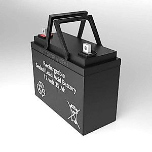 BatteryGuy Jazzy Elite ES Portable Replacement 12V 35Ah Battery - BatteryGuy Brand Equivalent (Qty of 2)