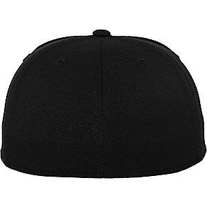 Flexfit Men's Premium 210 Fitted Cap, Black, Large/X-Large