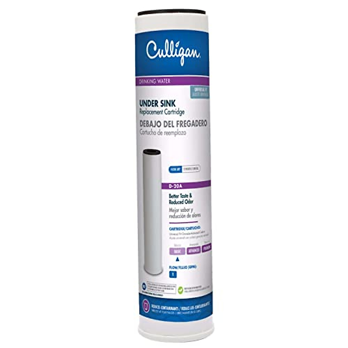 (Package Of 8) Culligan D-20A Under Sink Replacement Water Filter