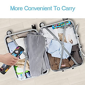 daekpaek croc charm organizer Shoe Charms Display Stand Black Blue 2Pieces Portable Flexible organizers and storage Roll Bag (Croc Charms not Included)