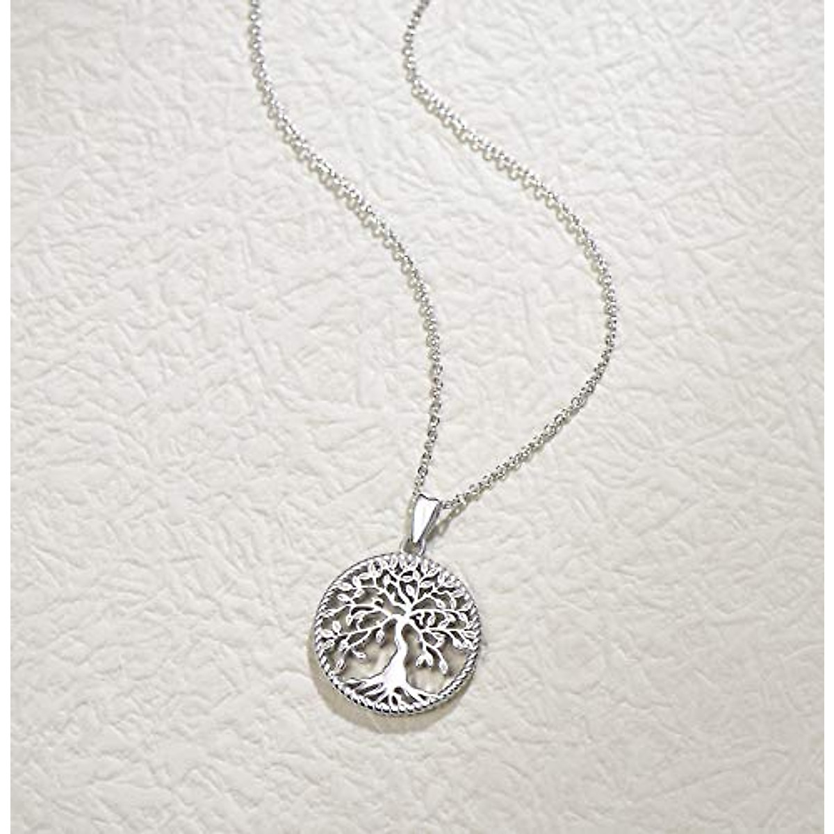 AGVANA 925 Sterling Silver Tree of Life Pendant Necklace for Women Delicate Jewelry Family Tree Necklace Anniversary Birthday Gifts for Women Wife Mom Grandma with Velvet Bag