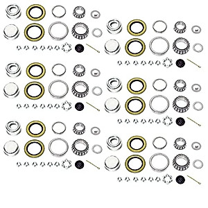 6) Trailer Bearing Kit for 6000# Axles #42 Spindle 15123/22580 E.P.R.