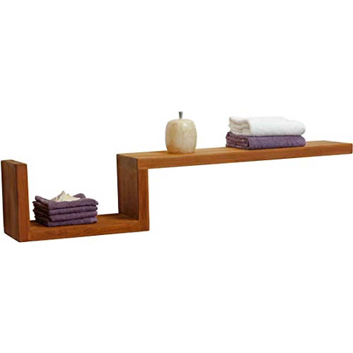 AquaTeak Manada™ Contemporary Teak Wall Shelf