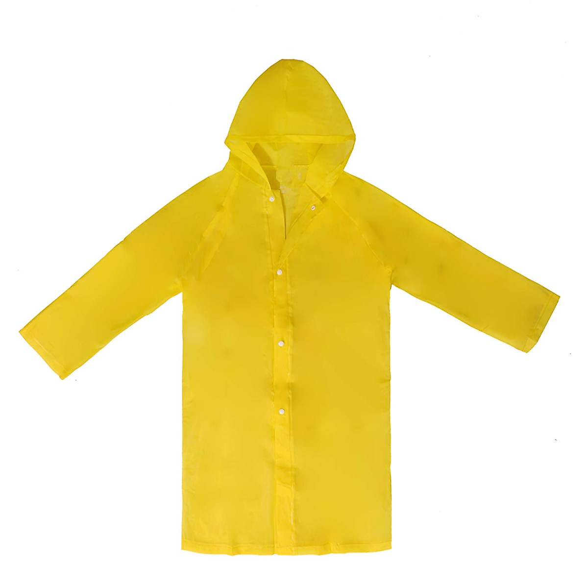 Yiluweinir Age 3-12T Boys Yellow Rain Jacket Kids Hooded Button Down Jacket Raincoat Girls Outdoor Rainwear M