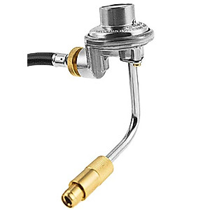 6FT Propane Adapter Hose, 1lb to 20lb Converter with Gas Regulator for Blackstone 17", 22" Tabletop Griddle, Pit Boss PB336GS 2 Burner Table top Gas Griddle and Dash Griddles