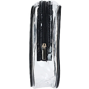 ScivoKaval Clear Carry-On Travel Toiletry Bag TSA 3 1 1 Airline Quart Bag 1 Quart Sized with Zipper for Men and Women 1 Pack