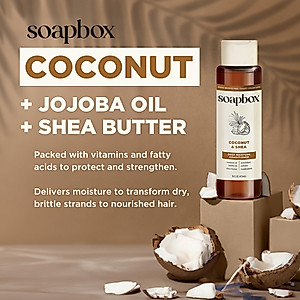 Soapbox Conditioner, Coconut Oil with Shea Butter, 3 Count