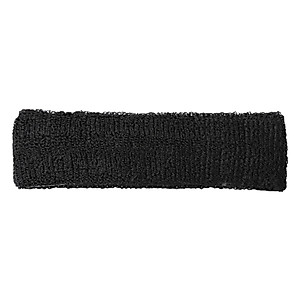 YOUAO Outdoor Sports Sweat-Absorbing Headband Hair Band Men's and Women's Stylish Fitness Yoga Headband,Black