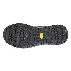 Propet Men's Valais Waterproof Hikers, Gunsmoke/Orange, 12 X-Wide US