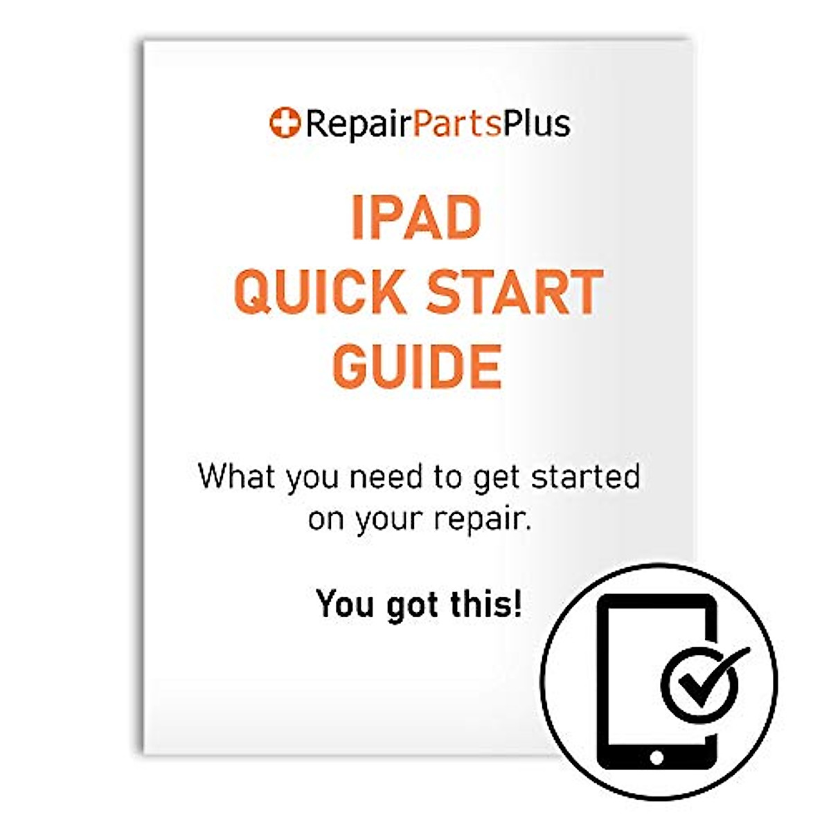 Repair Parts Plus for iPad Mini 5 (5th Gen) Screen Replacement LCD and Glass Touch Digitizer Premium Kit (7.9", A2126 | A2124 | A2133) + Sleep/Wake Sensor (Silver | Gold) + Adhesive - White
