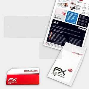 atFoliX Plastic Glass Protective Film compatible with Nintendo 3DS 2011 Glass Protector, 9H Hybrid-Glass FX Glass Screen Protector of plastic (Set of 1)