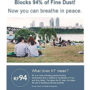 (50 Count) Good Manner KF94 Protective Face Safety Mask (White) Made in South Korea