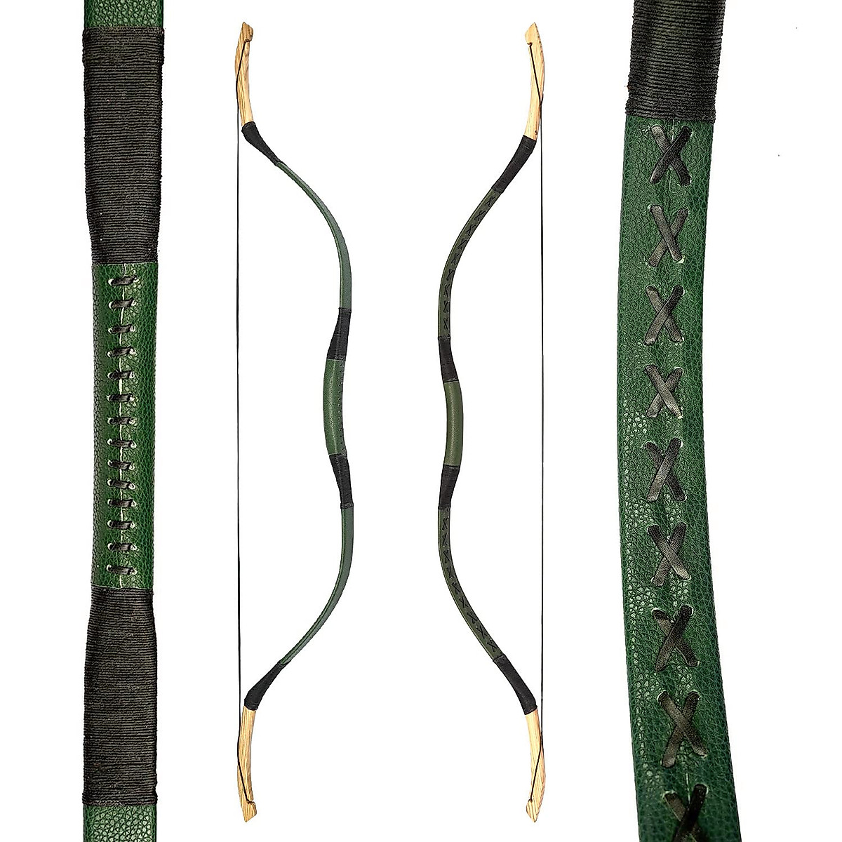 AF Archery Turkish Recurve Bow, 53" Traditional Horse Bow, Mounted Archery and Precision Shooting,Suitable for Entry Into Adults Youth Beginners Enthusiasts and Hunting, 35lbs