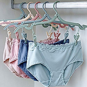 Foldable Plastic Hanger for Travel, Wardrobe Closet Underwear Socks Drying Rack Organizer