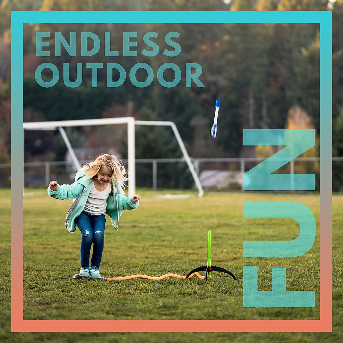 Marky Sparky Blast Pad Rocket Launcher - Designed in USA - Highest Flying Rocket - Super Durable Rockets and Stomp Pad Launcher - Top Outdoor Toys for 6 Year Old Boys Ages 6-up