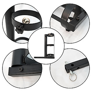 Tredre Oxygen Tank Holder Cane Holder 2 in 1 for Power Mobility Scooters, Electric Wheelchair Accessories (Works with 1"X1" Hitch Receiver Equipped), Suitable for D and E Oxygen Cylinder