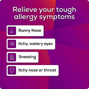 Allegra Adult 24-Hour Allergy Relief Tablets, Non-Drowsy Indoor and Outdoor Allergy Medicine, 180 mg Fexofenadine HCI Antihistamine Pill, 70-Count