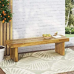 Christopher Knight Home Appling Outdoor Bench, Natural Stained