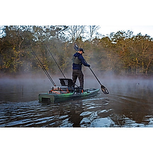 Perception Kayaks Outlaw 3-Piece Kayak Paddle | SUP - Kayak Convertible | Nylon Blade | Aluminum Shaft (90.5 in), Black (8080064)