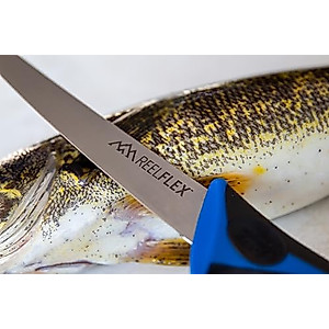 OUTDOOR EDGE Fillet Knife Set | ReelFlex Pak Features 3 Razor-Sharp Flexible Fillet Knives | 6", 7.5" & 9" German Stainless Blades, Non-Slip Handles, Sharpener & Hard Case | Fishing Gear & Equipment