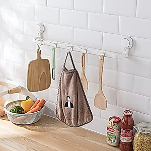 CHOOSE HOME 3 Pack Hanging Hand Towel Children Cartoon Towels Soft Coral Velvet Absorbent Dishcloth Ultra Absorbent Fast Drying Hang Towel for Kitchen Bathroom (Boy)