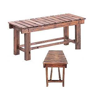 Weatherproof Sturdy Garden Bench, Patio Garden Bench Loveseats Park Furniture, Cozy Yard Seating Suitable for Indoor Or Outdoor(35.5"×16"×14")