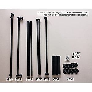 Anynice Industrial Pipe Clothing Rack,Industrial Clothing Rack, Clothing Rods for Hanging Clothes,Clothes Rack,Wall Mounted Garment Rack, Heavy Duty Coat Rack (81.1" W x 14.4" D x83.5 H, ANY-DF33)