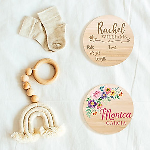 Party to Be Personalized Birth Announcement Sign for Hospital, Laser Engraved Wooden Baby Name Announcement Sign, Newborn Announcement Sign