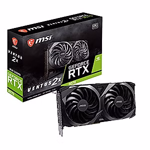 MSI Gaming GeForce RTX 3070 8GB GDRR6 256-Bit HDMI/DP TORX Fan 3.0 Ampere Architecture OC Graphics Card (RTX 3070 Ventus 2X OC), GeForce RTX 3070 Ventus 2X OC