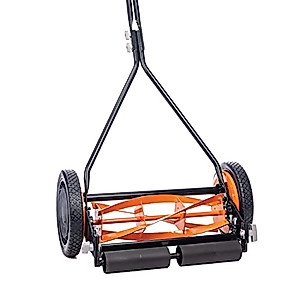 Black+Decker 304-16DB 16-Inch 4-Blade Push Reel Lawn Mower Orange